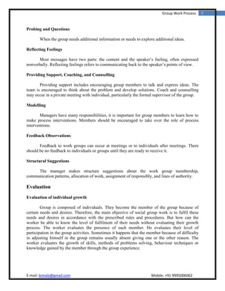 Group work process | DOCX