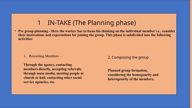 Group Work Process in Rehabilitation PPT | PPTX
