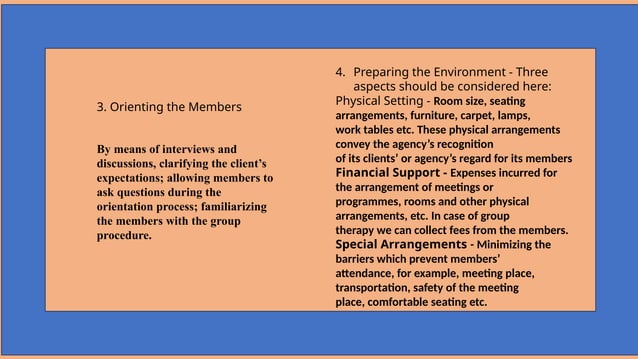 Group Work Process in Rehabilitation PPT | PPTX