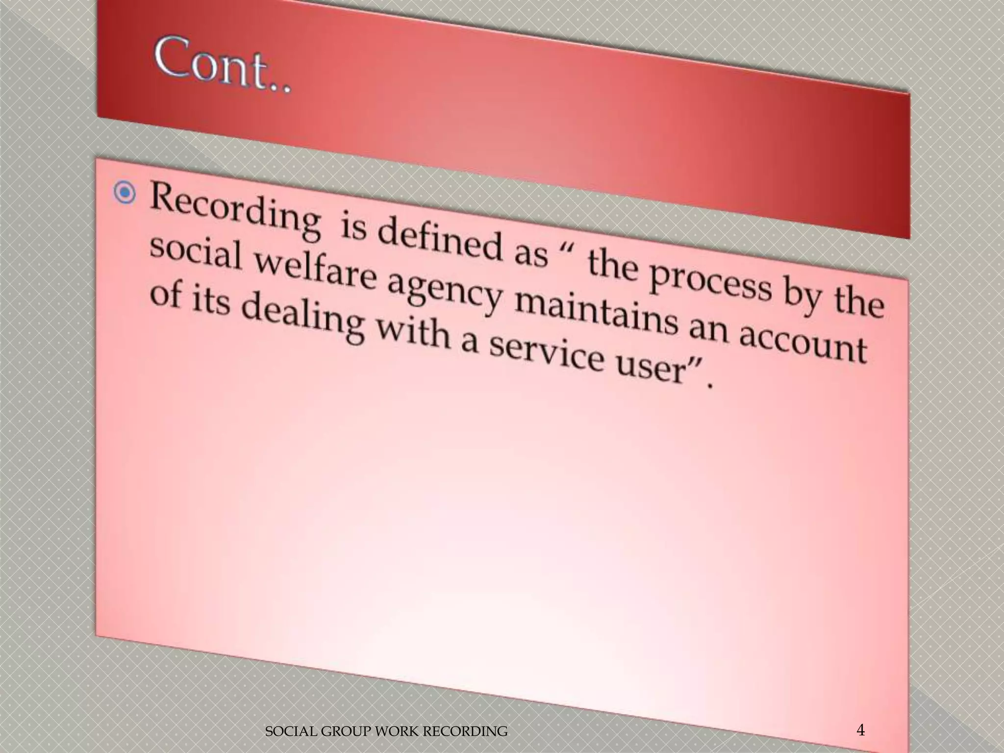 Group work recording | PPTX