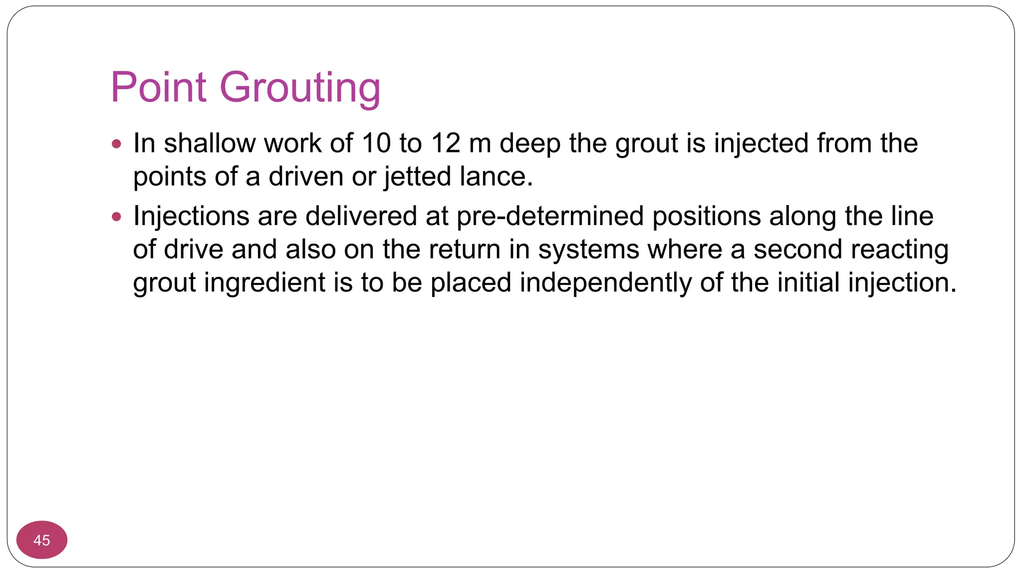 Grouting various techniques of grouting.pptx