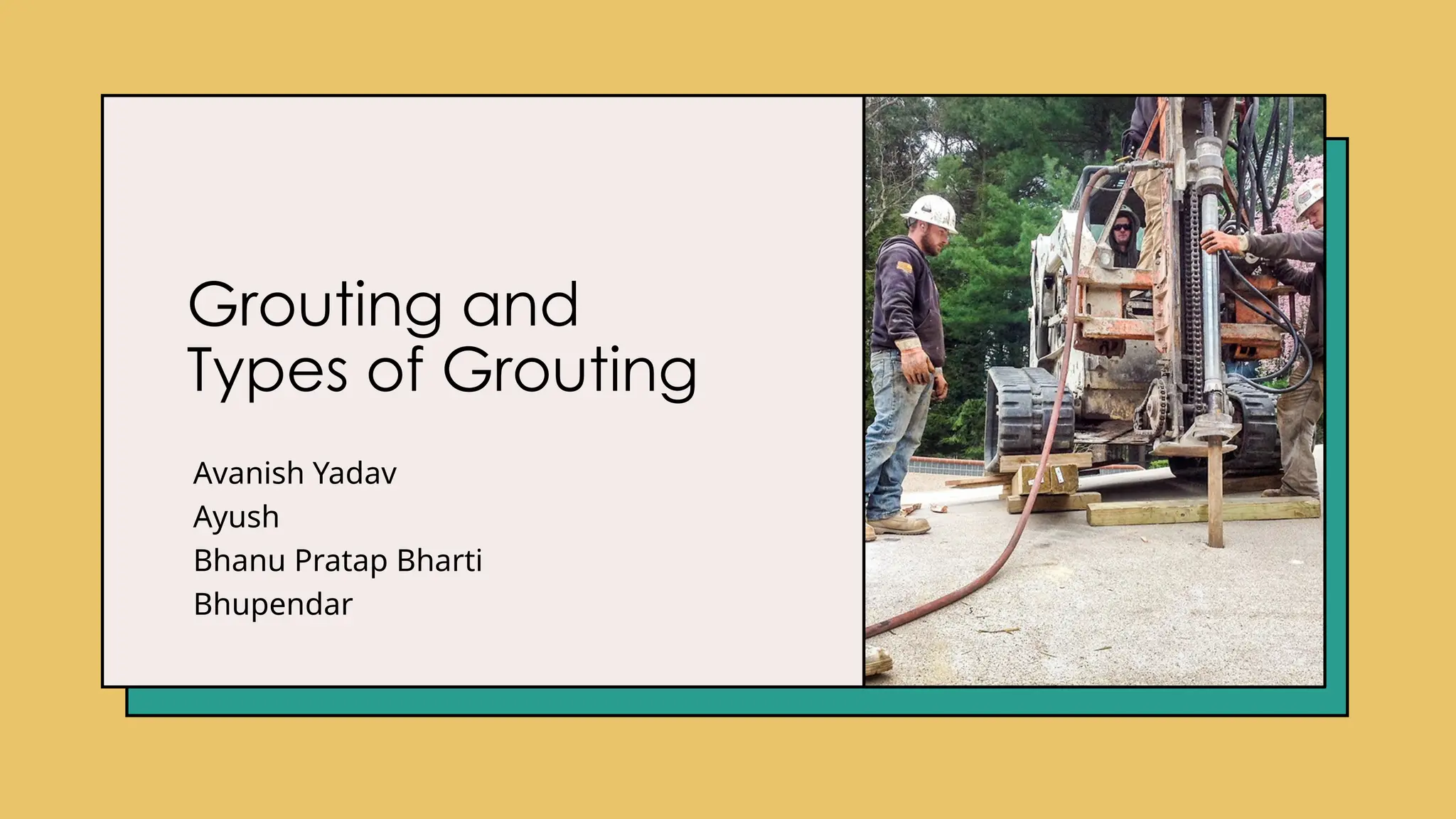 Grouting and Types of Grouting and how the grouting works | PPTX