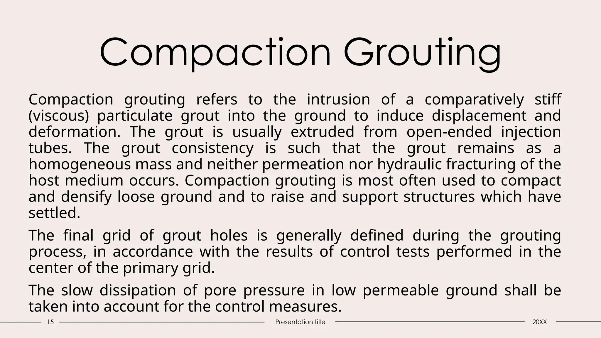 Grouting and Types of Grouting and how the grouting works | PPTX