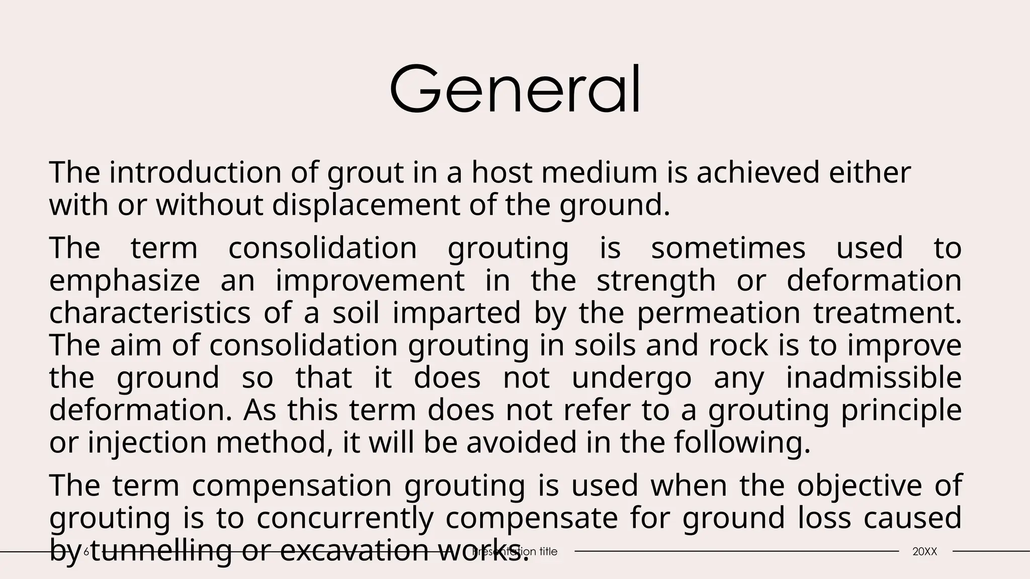 Grouting and Types of Grouting and how the grouting works | PPTX