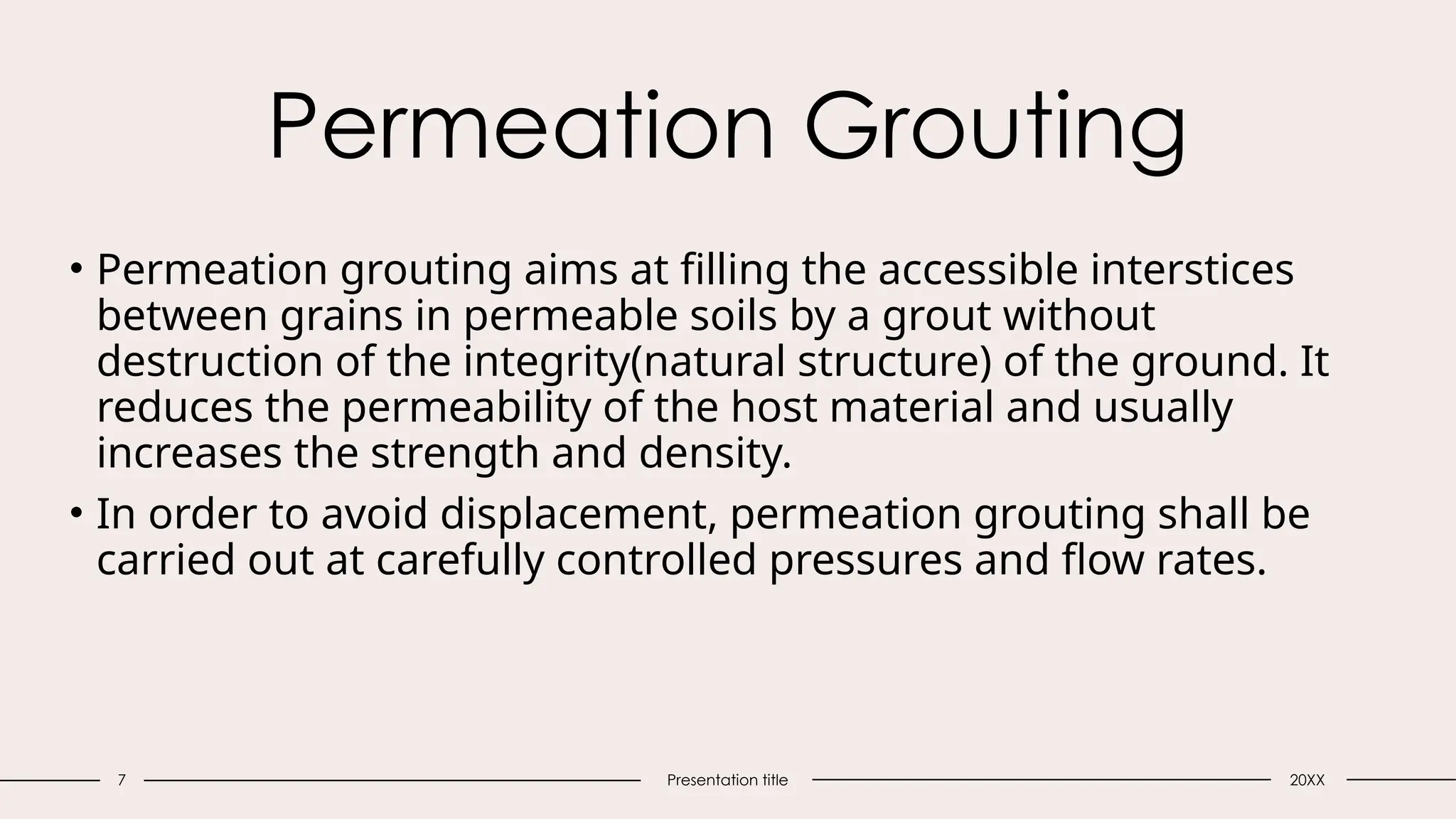 Grouting and Types of Grouting and how the grouting works | PPTX
