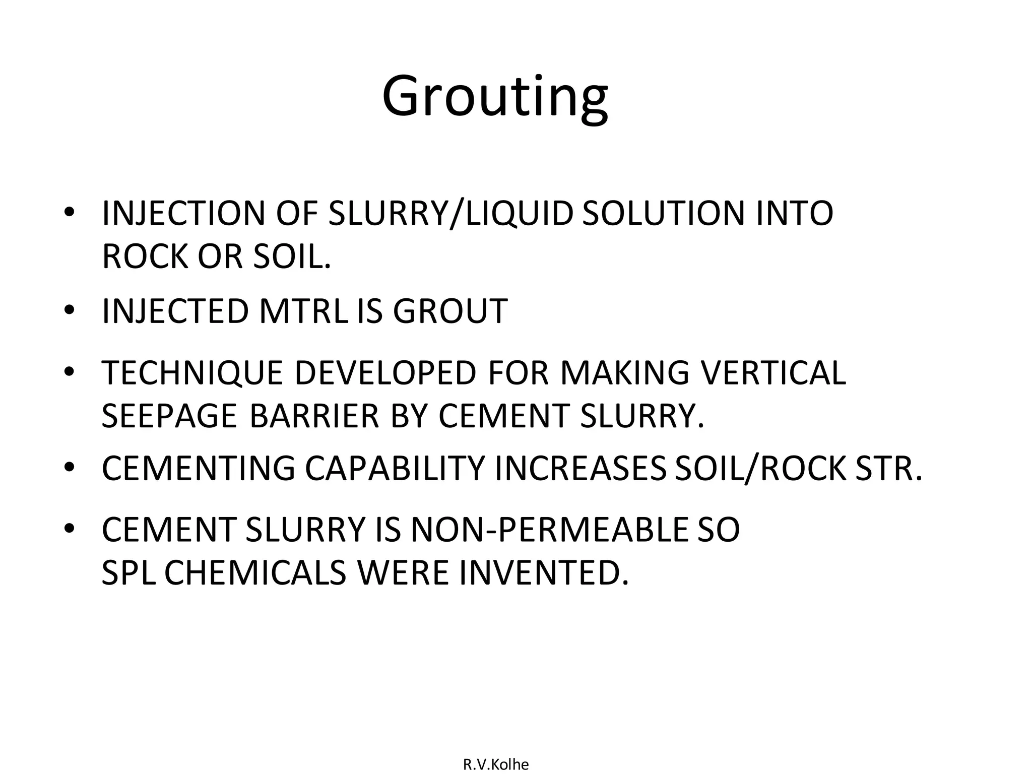 Grouting Methods | PDF