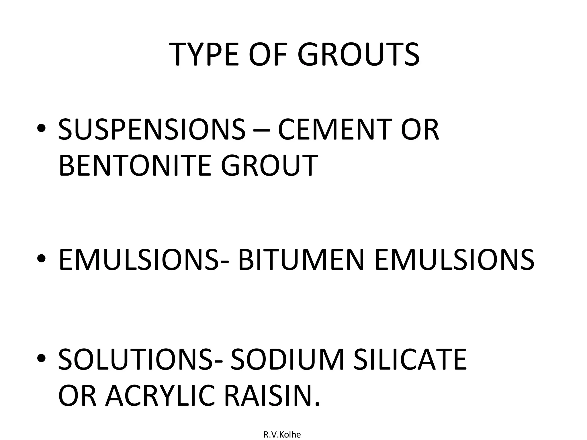 Grouting Methods | PDF