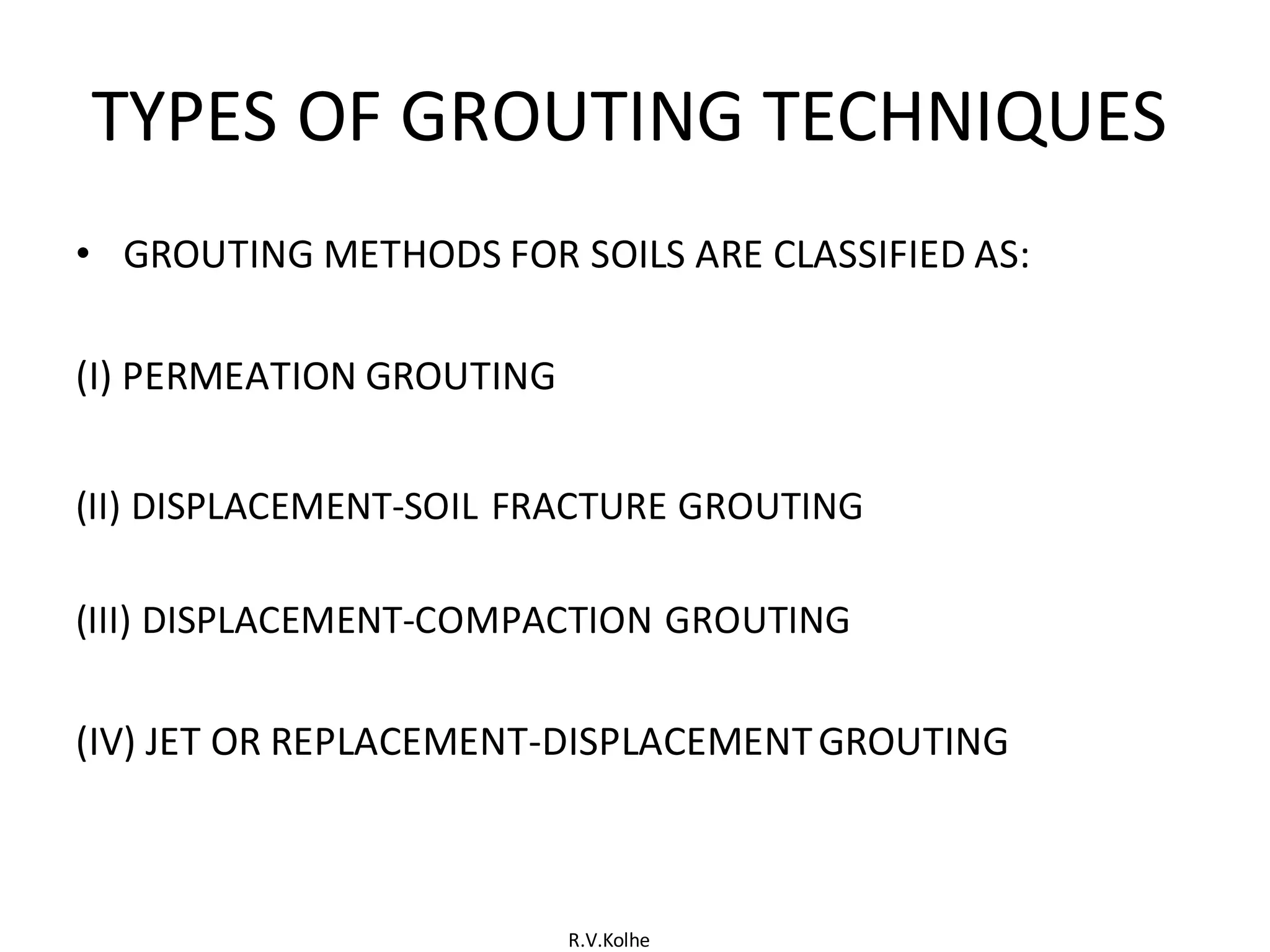 Grouting Methods | PDF
