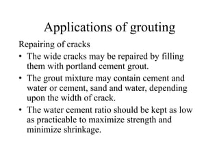 Grouting n gunintung | PPTX
