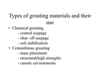 Grouting n gunintung | PPTX