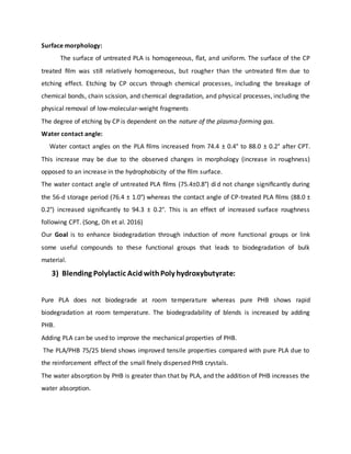 Poly lactic Acid Biodegradation | DOCX