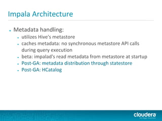 Cloudera Impala presentation | PPT