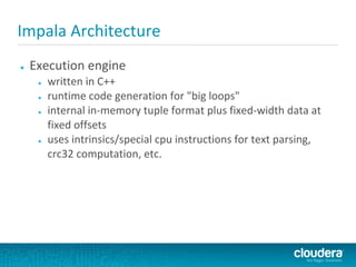 Cloudera Impala presentation | PPT