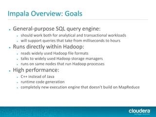 Cloudera Impala presentation | PPT