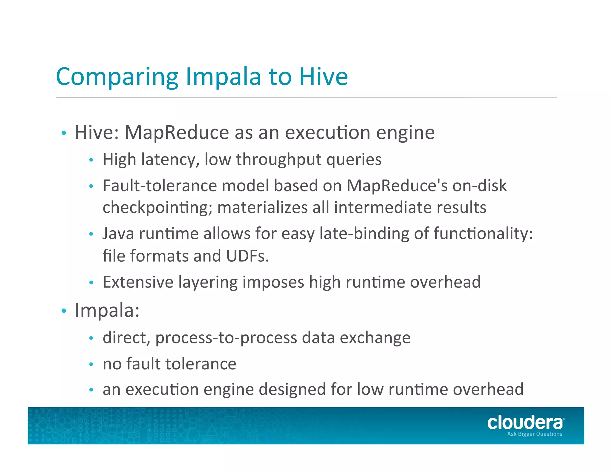 Impala Architecture presentation | PDF