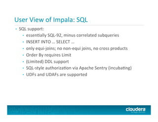 Impala Architecture presentation | PDF