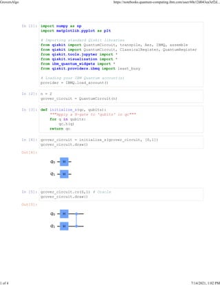 Grover's Algorithm | PDF | Programming Languages | Computing