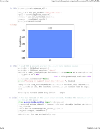 Grover's Algorithm | PDF | Programming Languages | Computing
