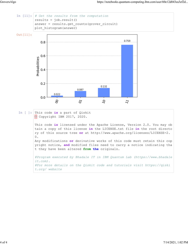 Grover's Algorithm | PDF | Programming Languages | Computing