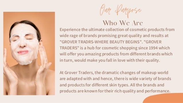 Wholesale Cosmetic Shop | Grover traders | PPT