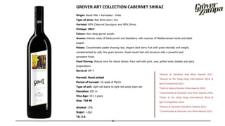 Grover zampa vineyards product portfolio with awards (1) | PDF