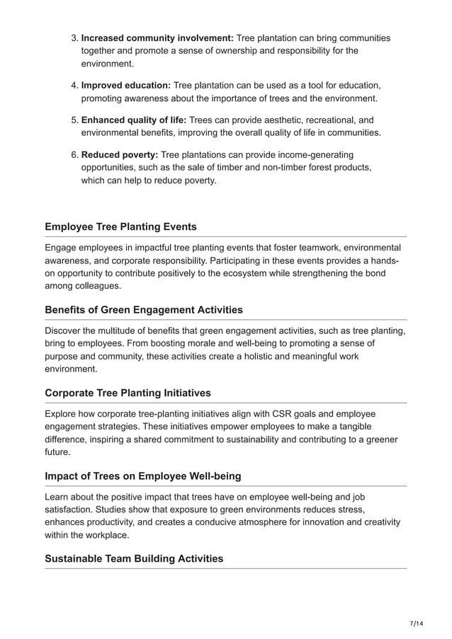 growbilliontrees.com-Trees for Employee Engagement.pdf | Indoor ...