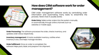Understanding Order Management CRM Software: A Simple Guide | PDF ...