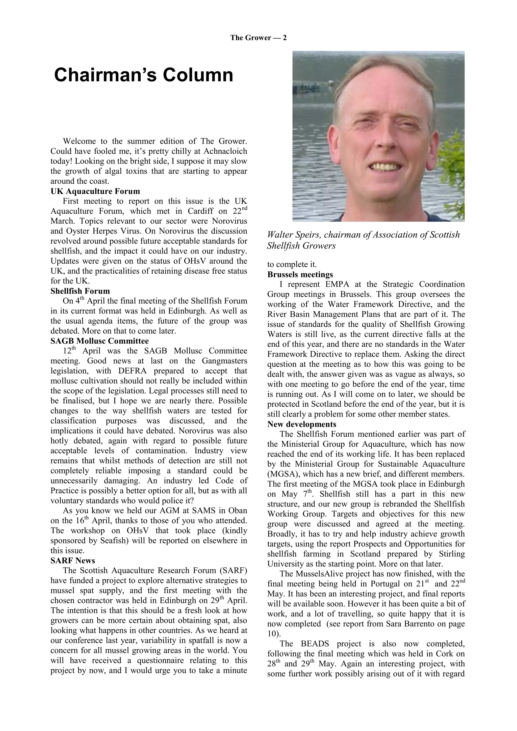 MusselsAlive project achievements | PDF