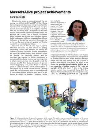MusselsAlive project achievements | PDF