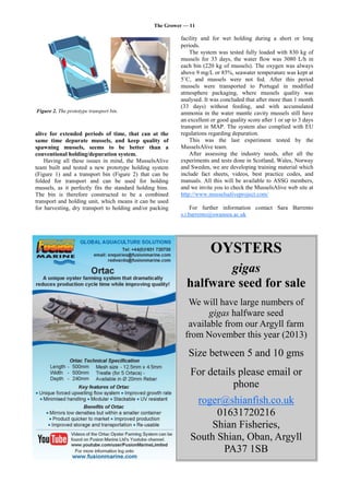 MusselsAlive project achievements | PDF