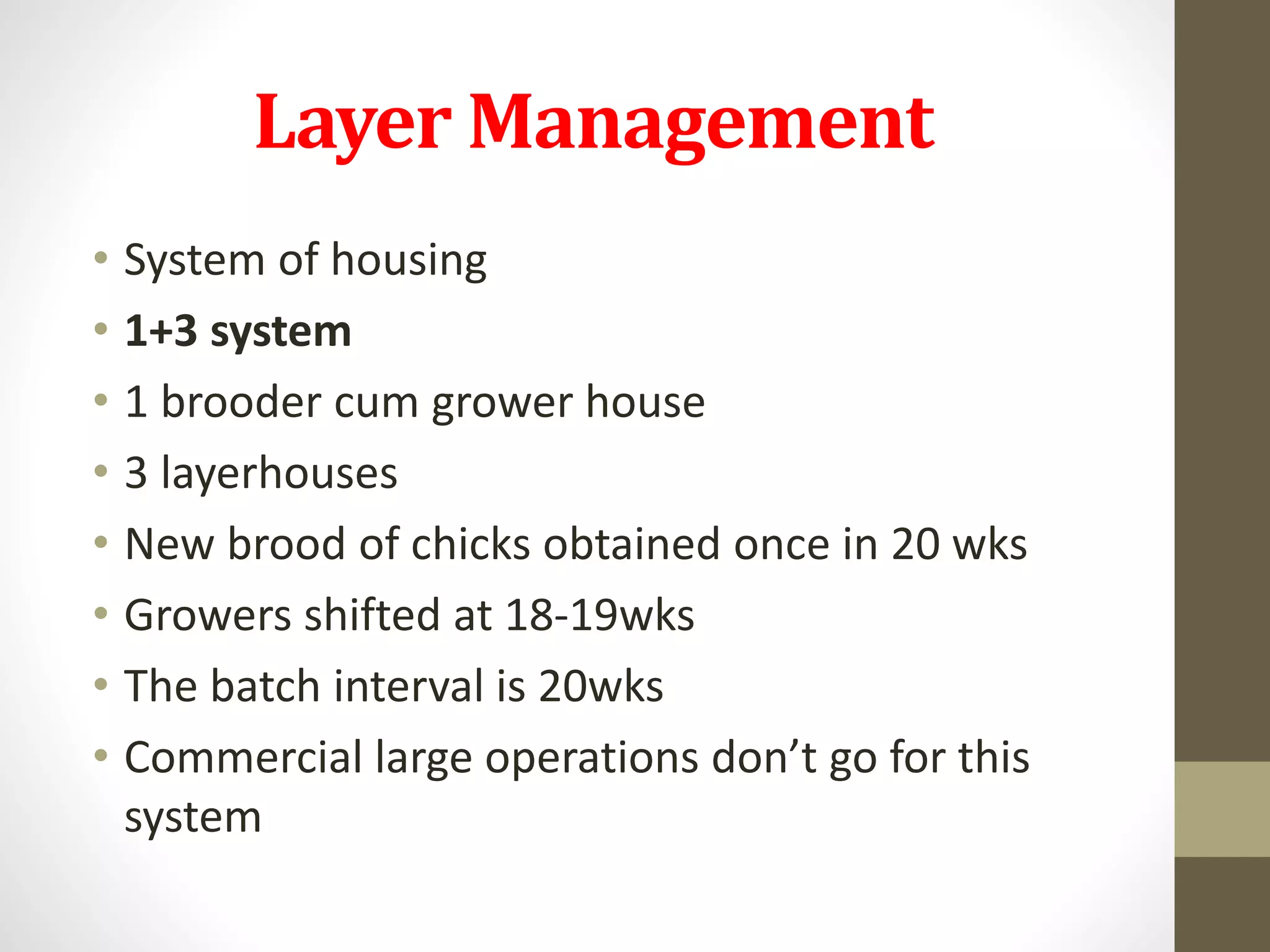 Grower and layer management | PPTX