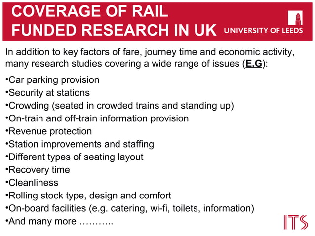 Growing and understanding passenger rail demand | PPT