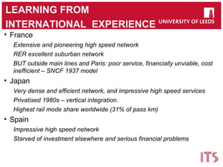 Growing and understanding passenger rail demand | PPT