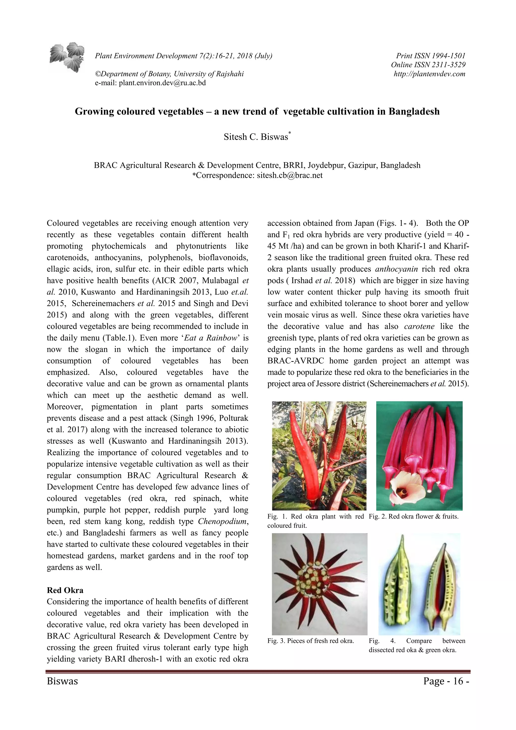 Growing coloured vegetables- a new trend of vegetable cultivation in ...