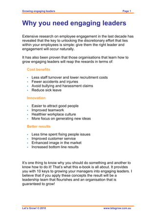 Growing engaging leaders | PDF
