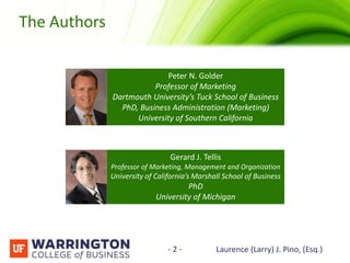 Cascades, Diffusion, and Turning Points in the Product Life Cycle | PPT