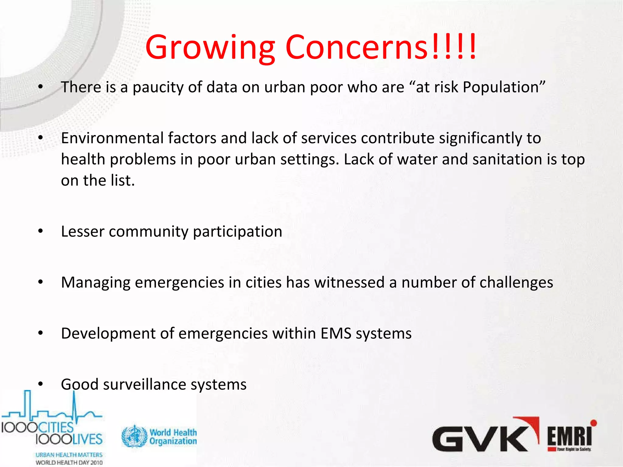 Growing health concerns in cities _India Dr Jena | PPT