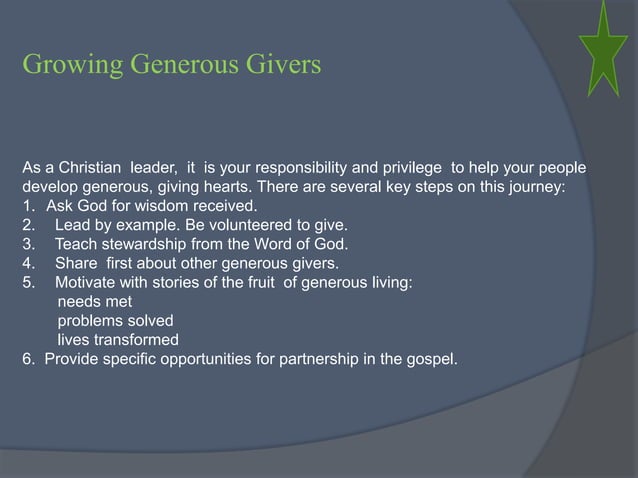 Growing in generosity.pptx hamilton lara | PPT
