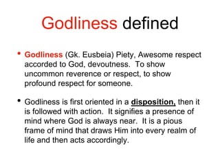 Growing in Godliness (2 Peter 1) | PPTX