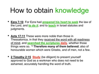 Growing in Knowldege (2 Peter 1) | PPT