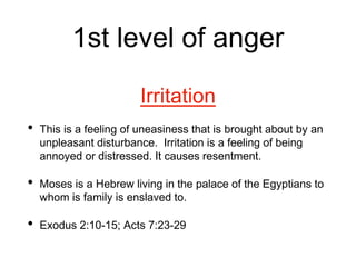 Growing in self control (stages of anger) | PPT