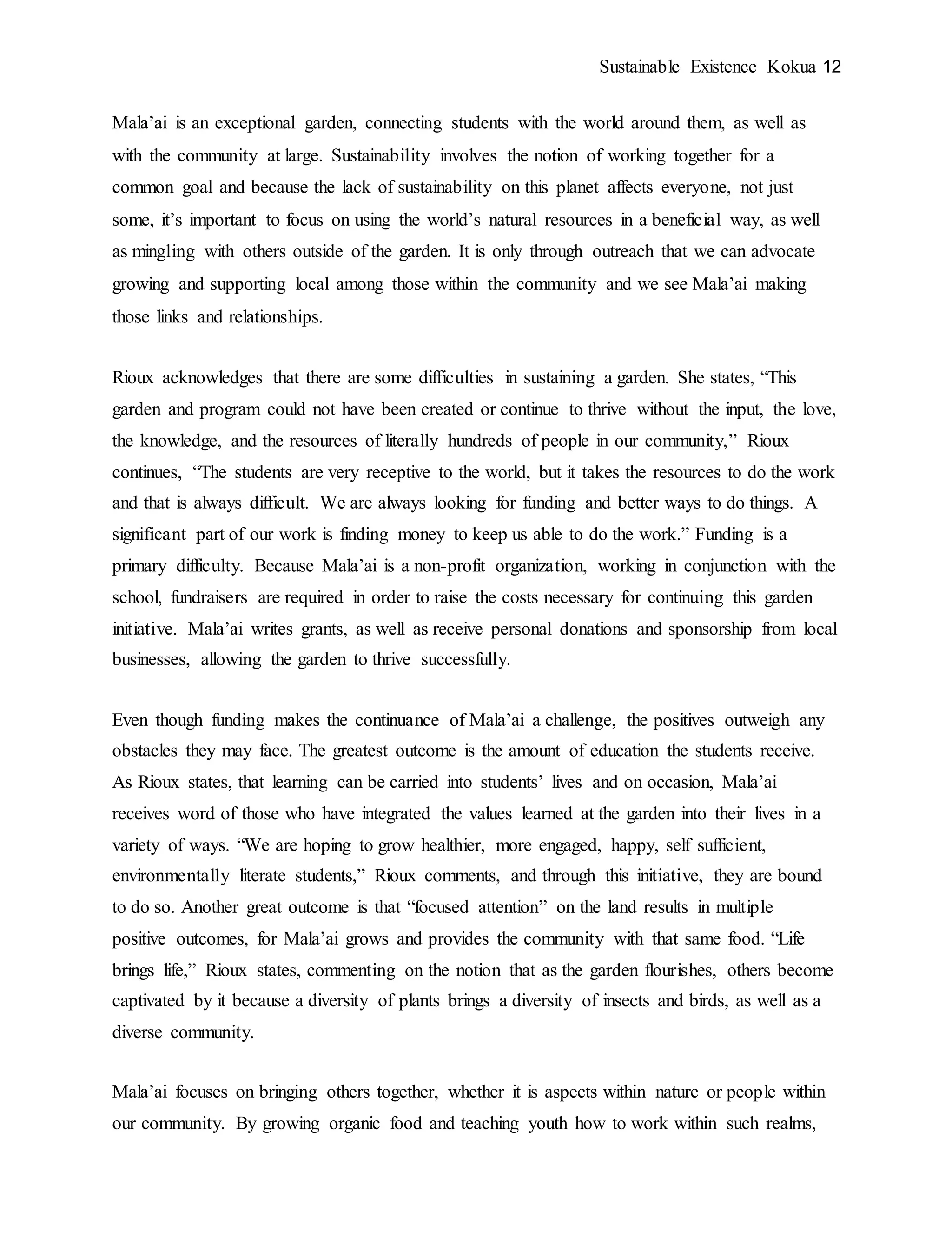 Growing local making change | DOCX | Agriculture | Industries