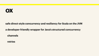 Growing Oxen: channel operators and retries | PPT