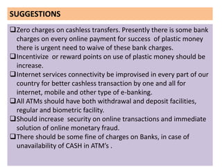 The growing use of plastic money (Debit, Credit, Gift cards and ATM ...