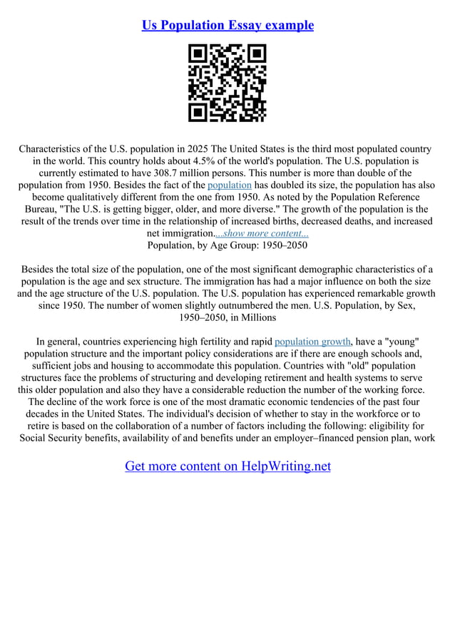 Growing Population Essay | PDF | Biological Sciences | Science