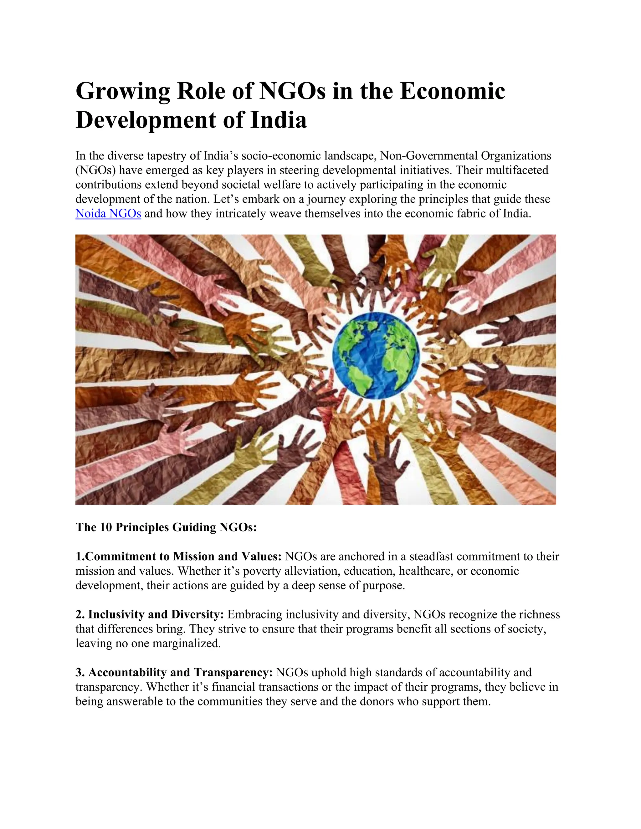 Growing Role of NGOs in the Economic Development of India.pdf