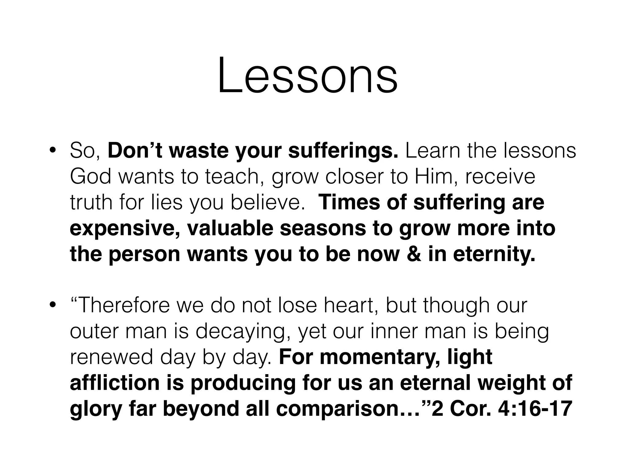 Growing Through Suffering | PDF