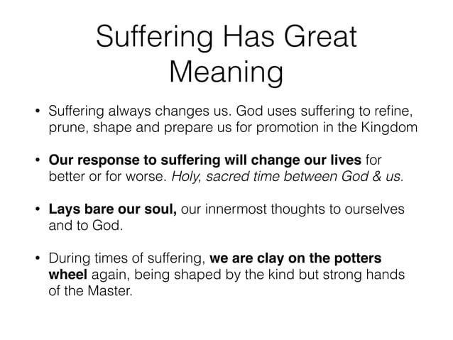 Growing Through Suffering | PDF