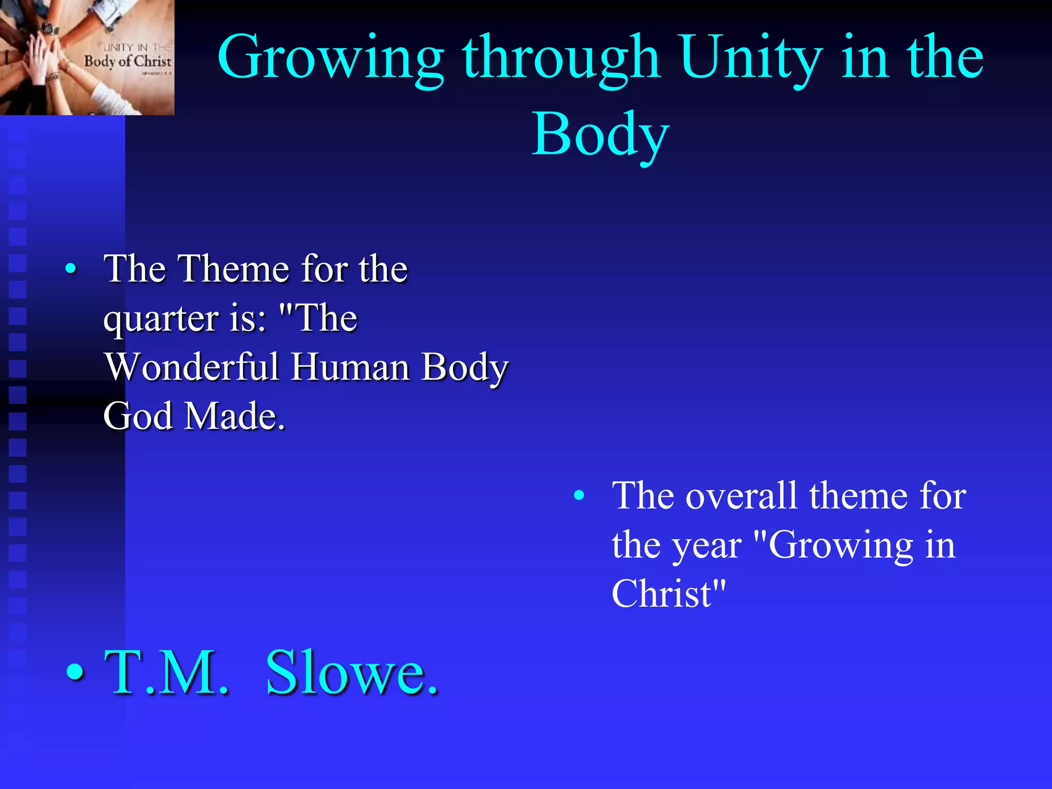 Growing through unity in the body | PPT