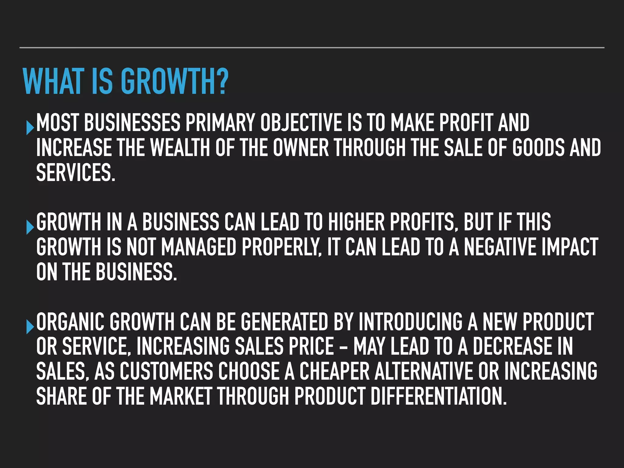 Growing too fast vs too slow | PPT